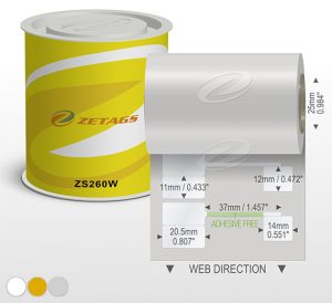 ZS260W POLYESTER TAGS - ZETAGS